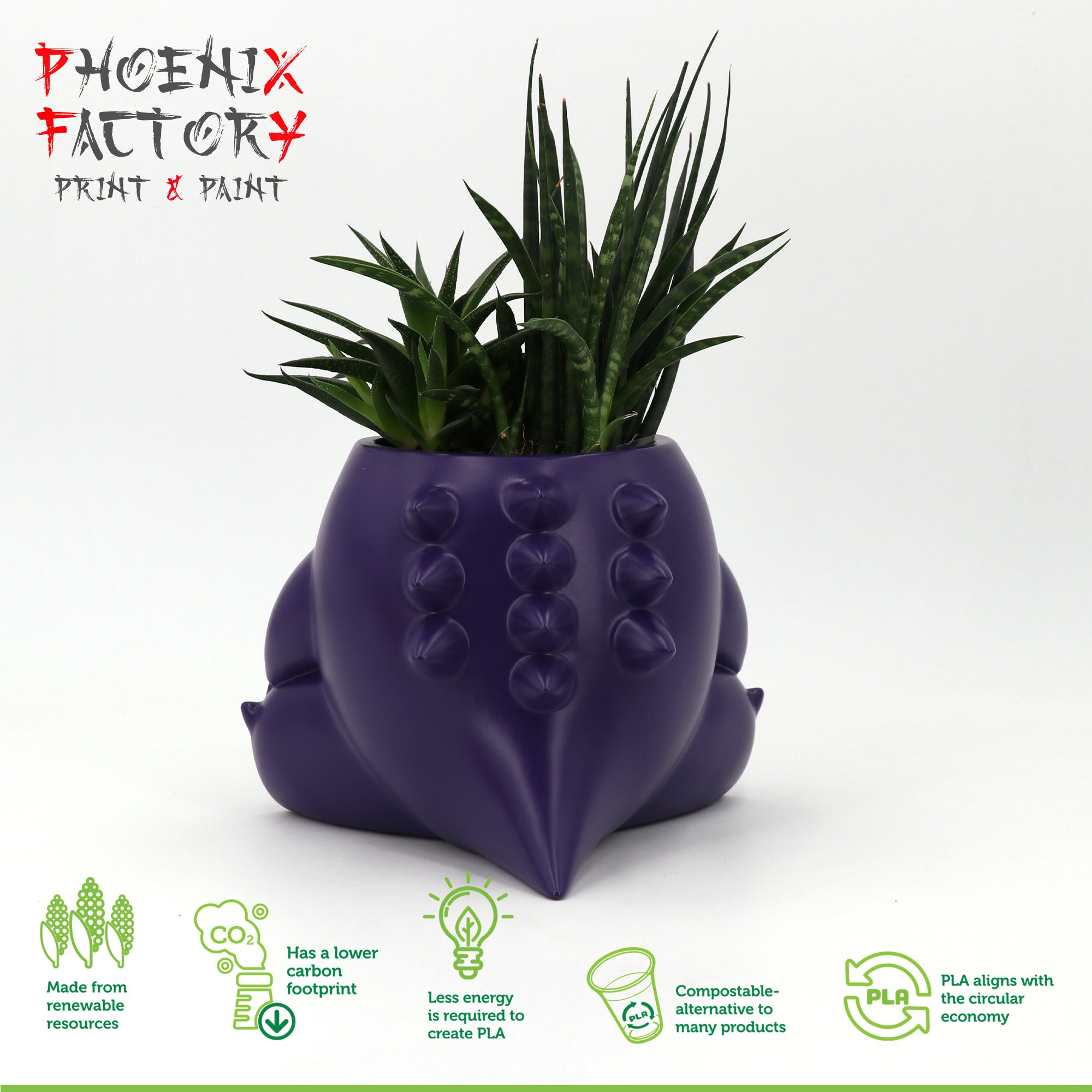Poke-planter Gengar XL Size / Gengar Pot / Vase / Planter / Planter ...