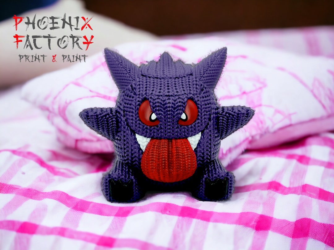 Gengar XL / Gengar Knitted Effect / 3D Printed / Gengar / Ectoplasm ...