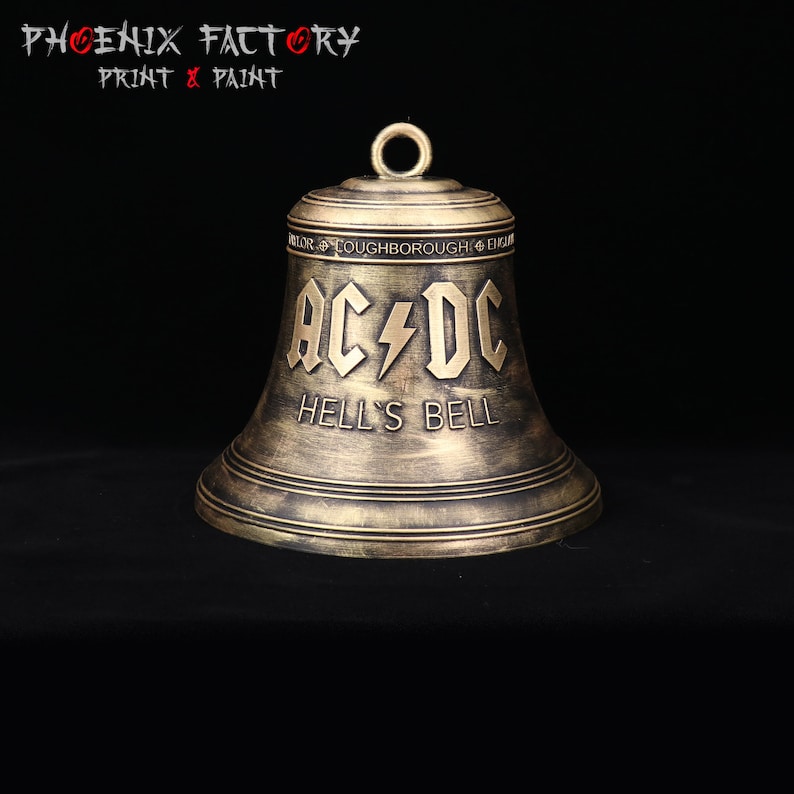 AC/DC hells bells art fan / cloche fan art ac/dc Hell's Bell - Etsy France