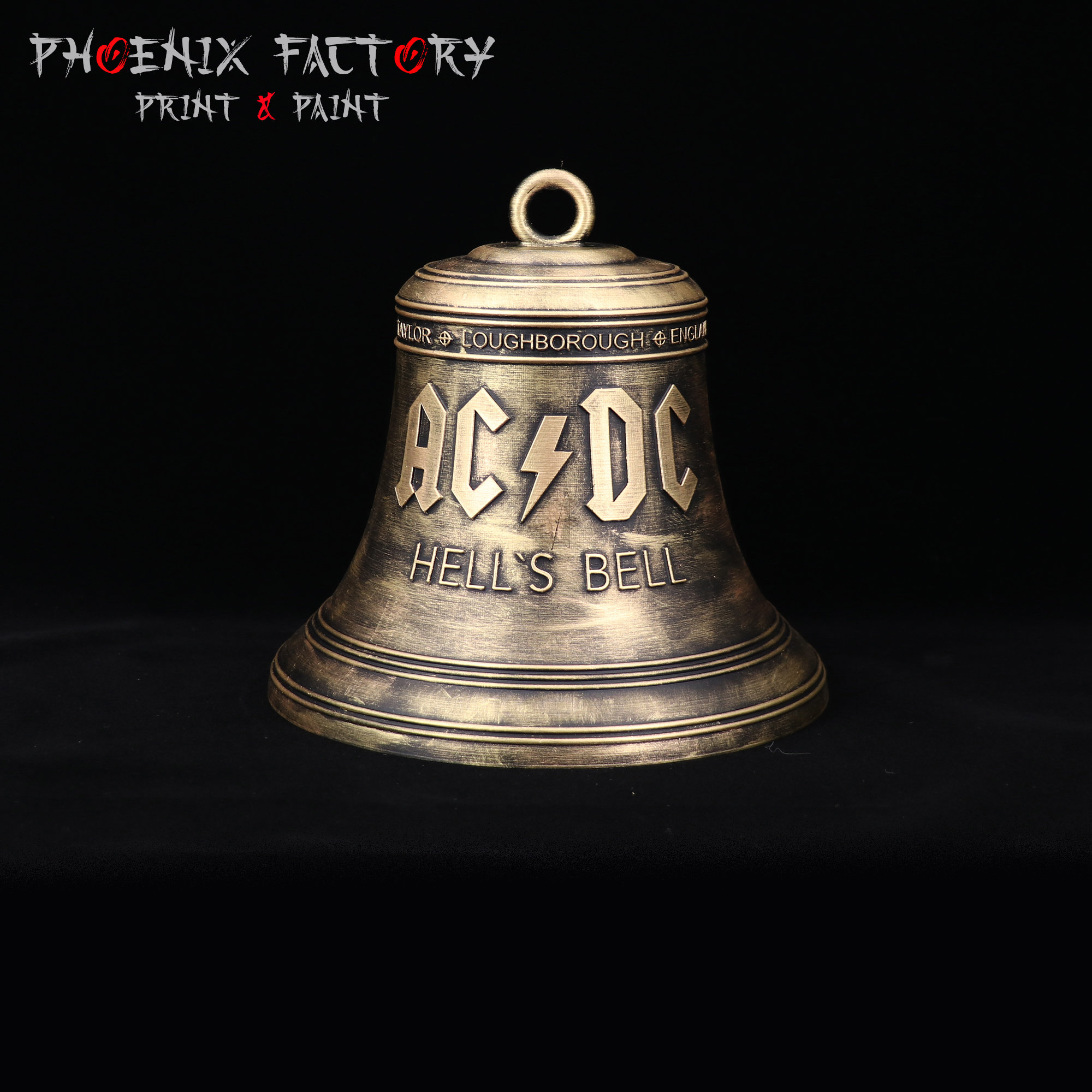 AC/DC hells bells art fan / cloche fan art ac/dc Hell's Bell - Etsy France