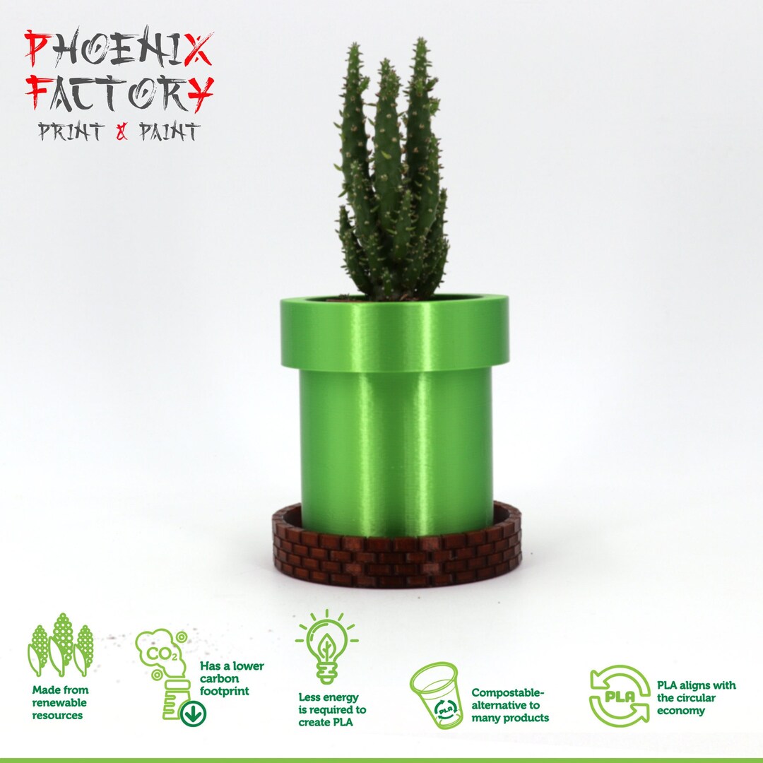 Mario Warp Pipe Plant Pot / Planter Mario Bros / Super Mario Pipe ...