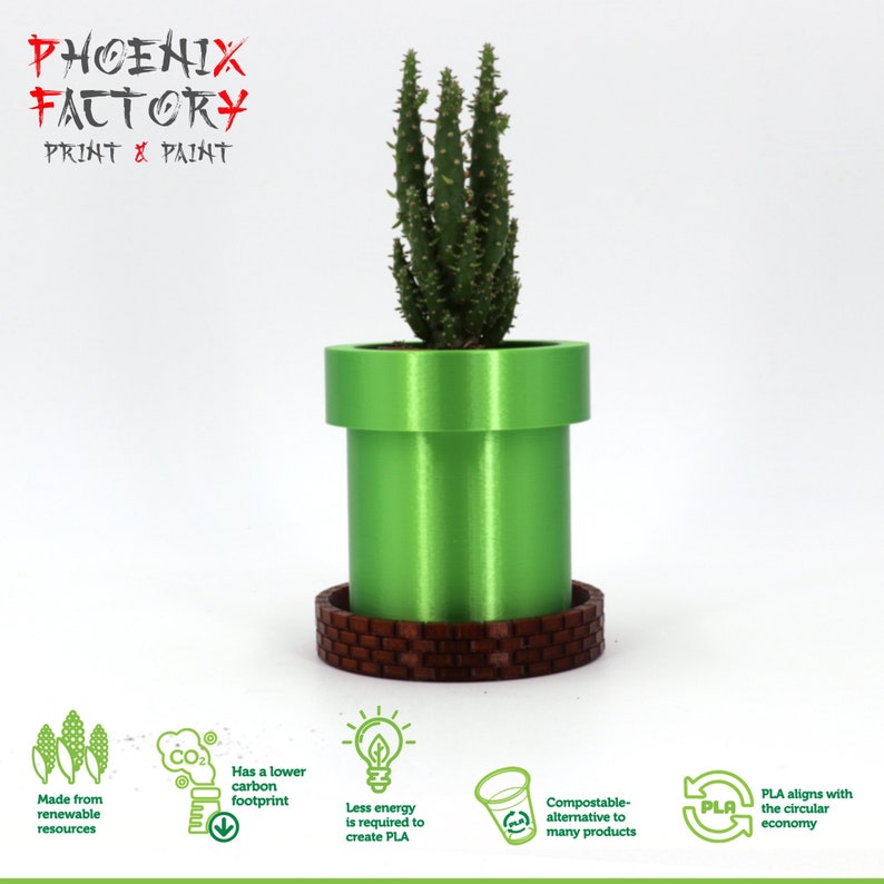 Mario Warp Pipe Plant Pot / Planter Mario Bros / Super Mario Pipe ...