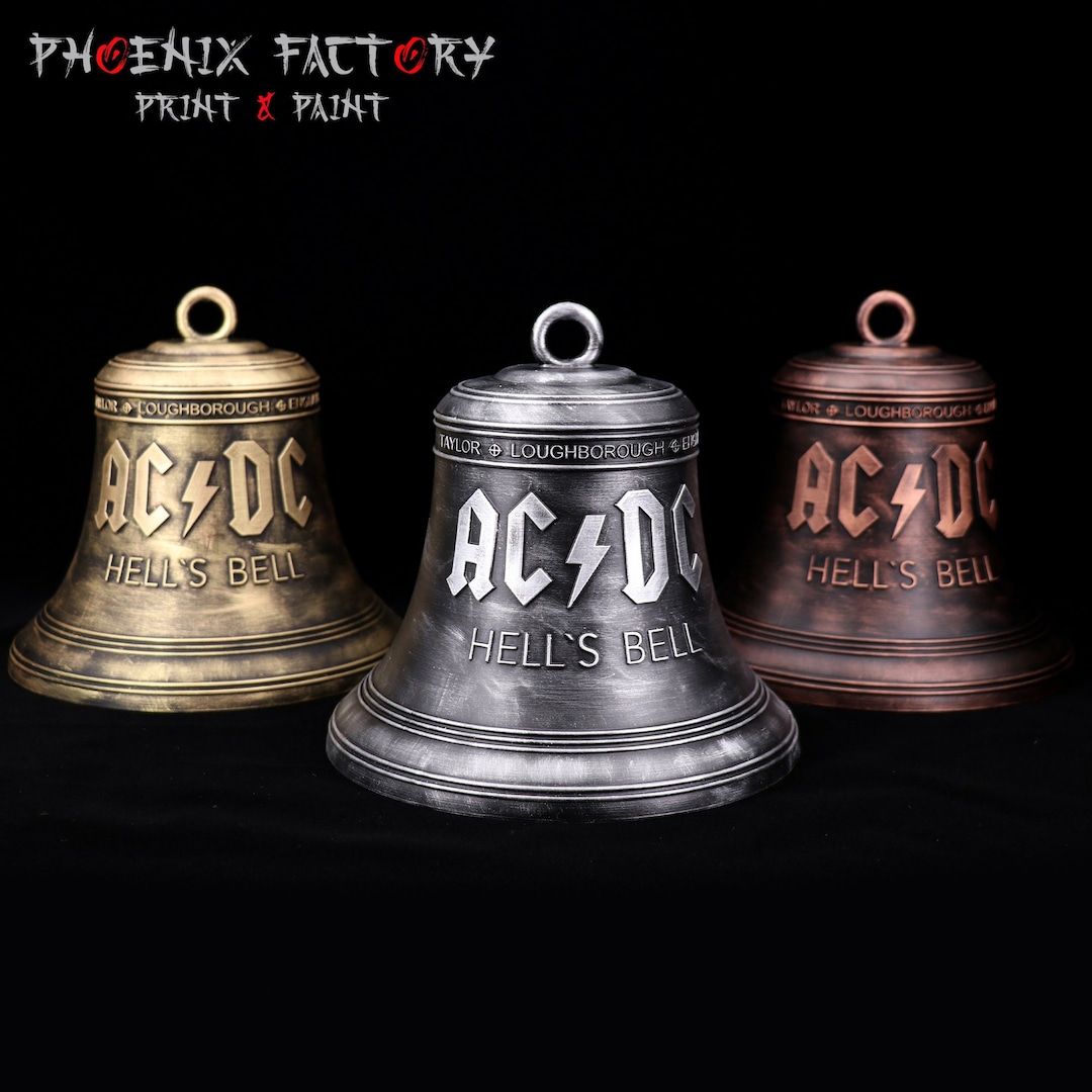 AC/DC hells bells art fan / cloche fan art ac/dc Hell's Bell - Etsy France