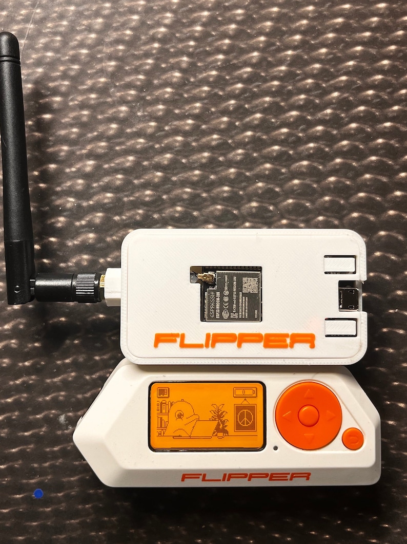 Flipper Zero Wifi Board With External Wifi Antenna / 3D Printed Case in ...