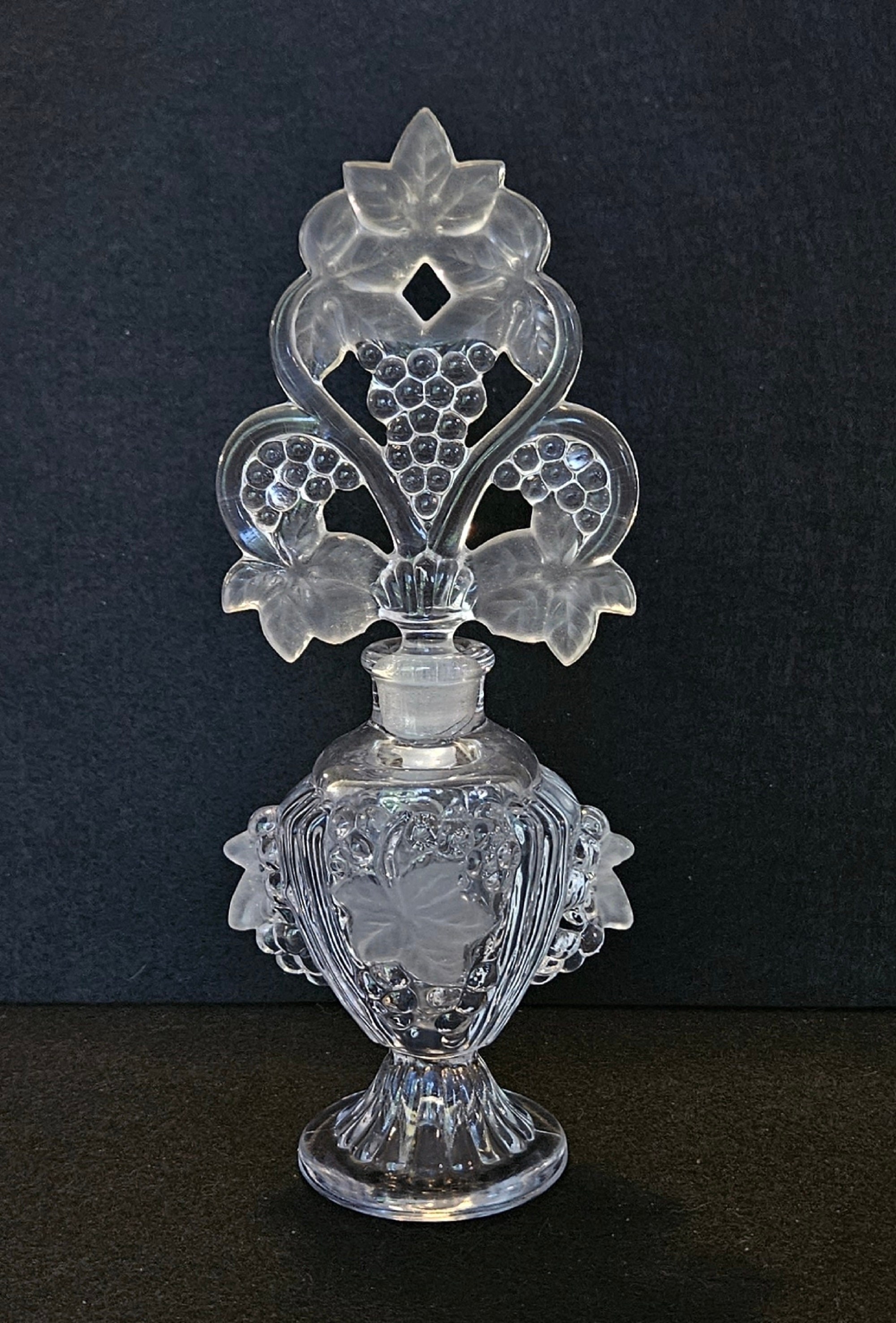 Grapevine Fan Stopper Perfume Bottle - Etsy