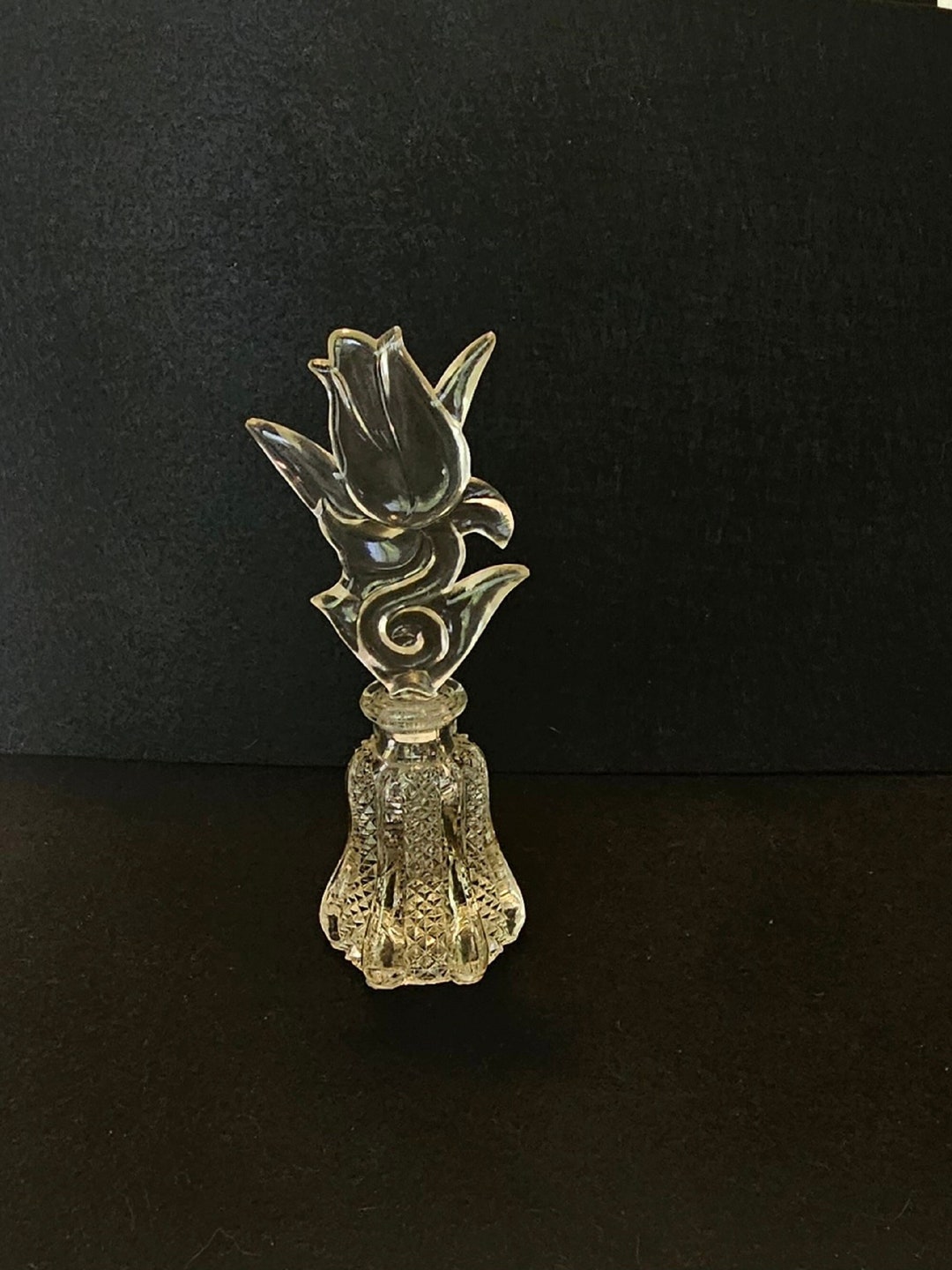 Flower Stopper Perfume Bottle - Etsy