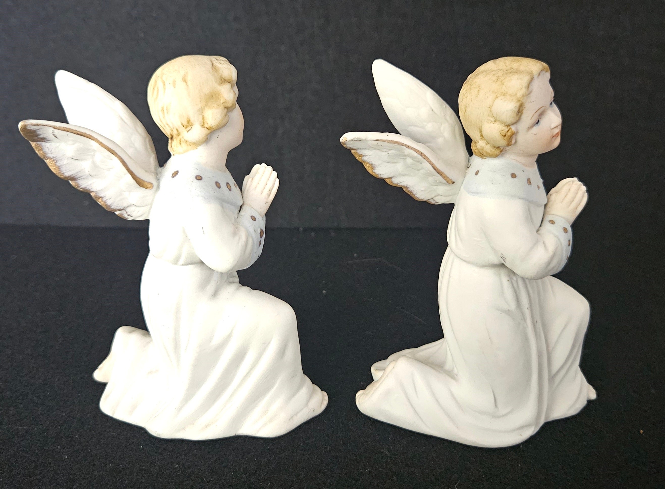 Set of Vintage Porcelain Angels - Etsy