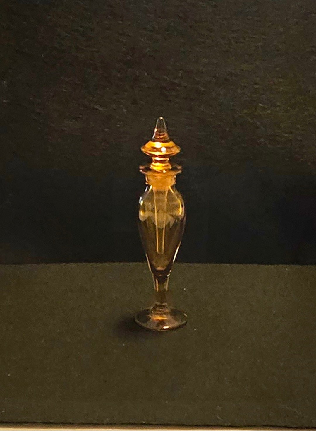 Tiffin Amber Perfume Bottle - Etsy