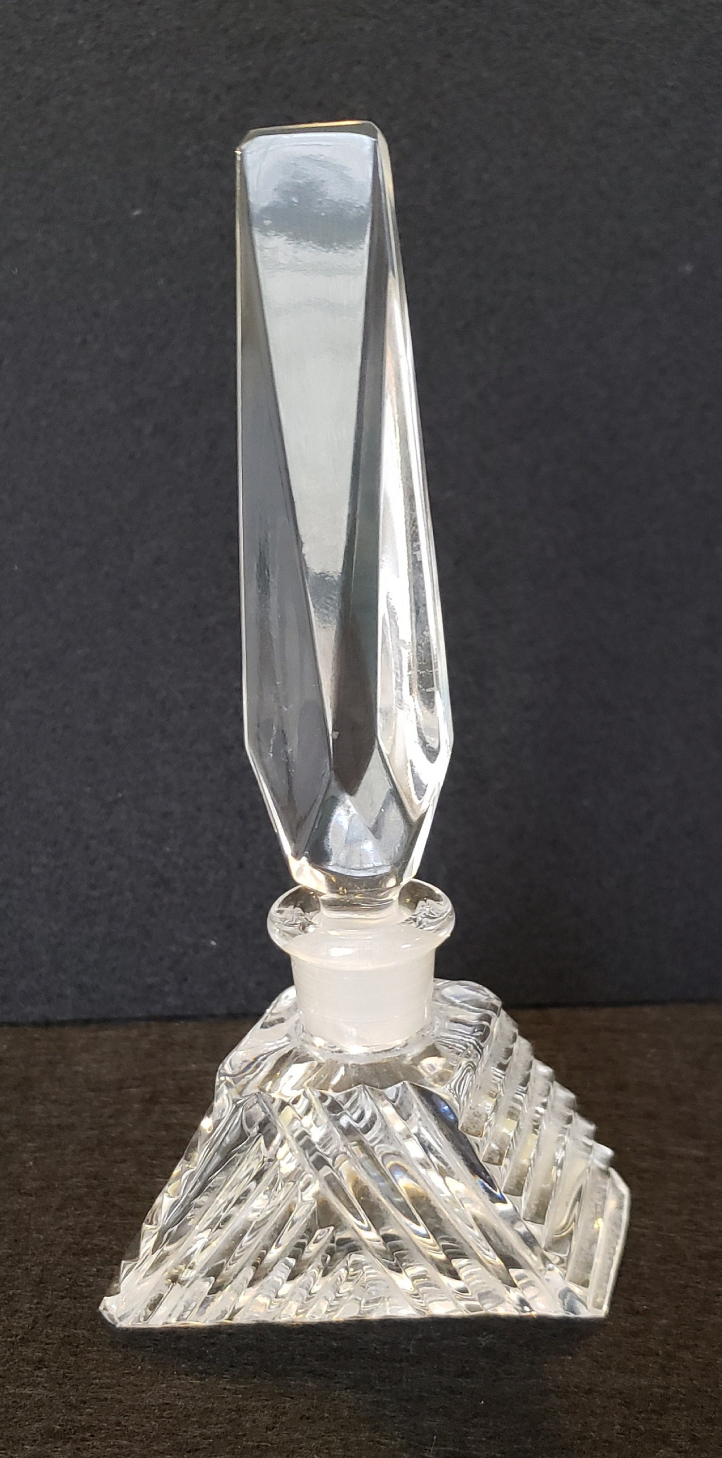Beautiful Clear Glass Perfume Bottle - Etsy