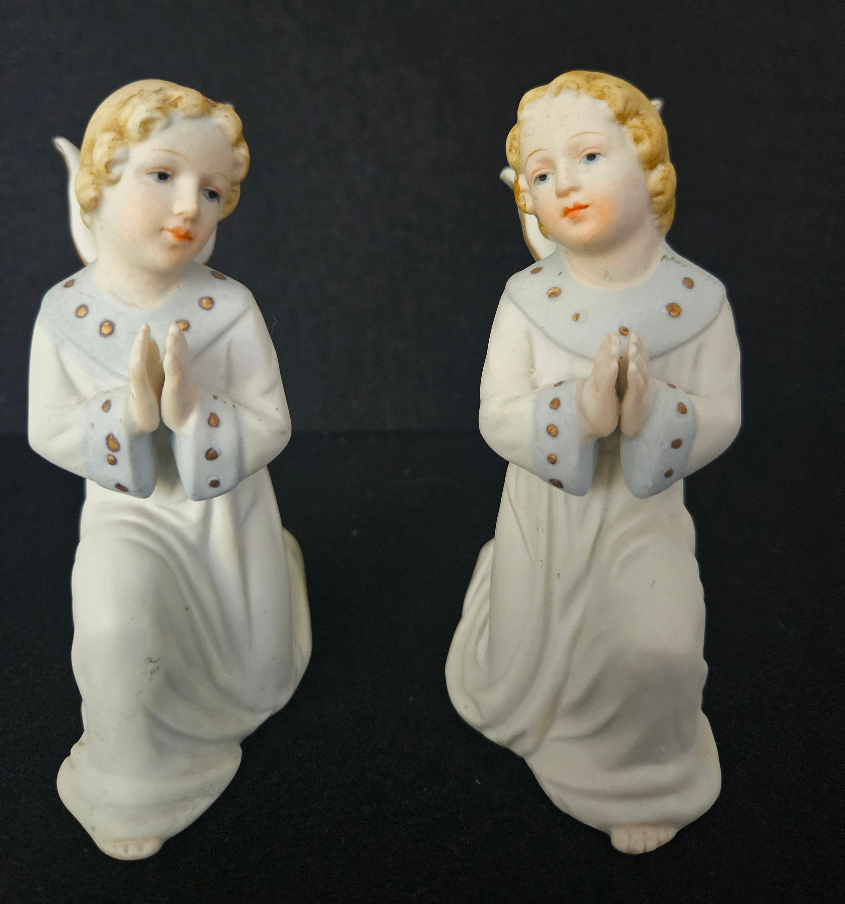 Set of Vintage Porcelain Angels - Etsy