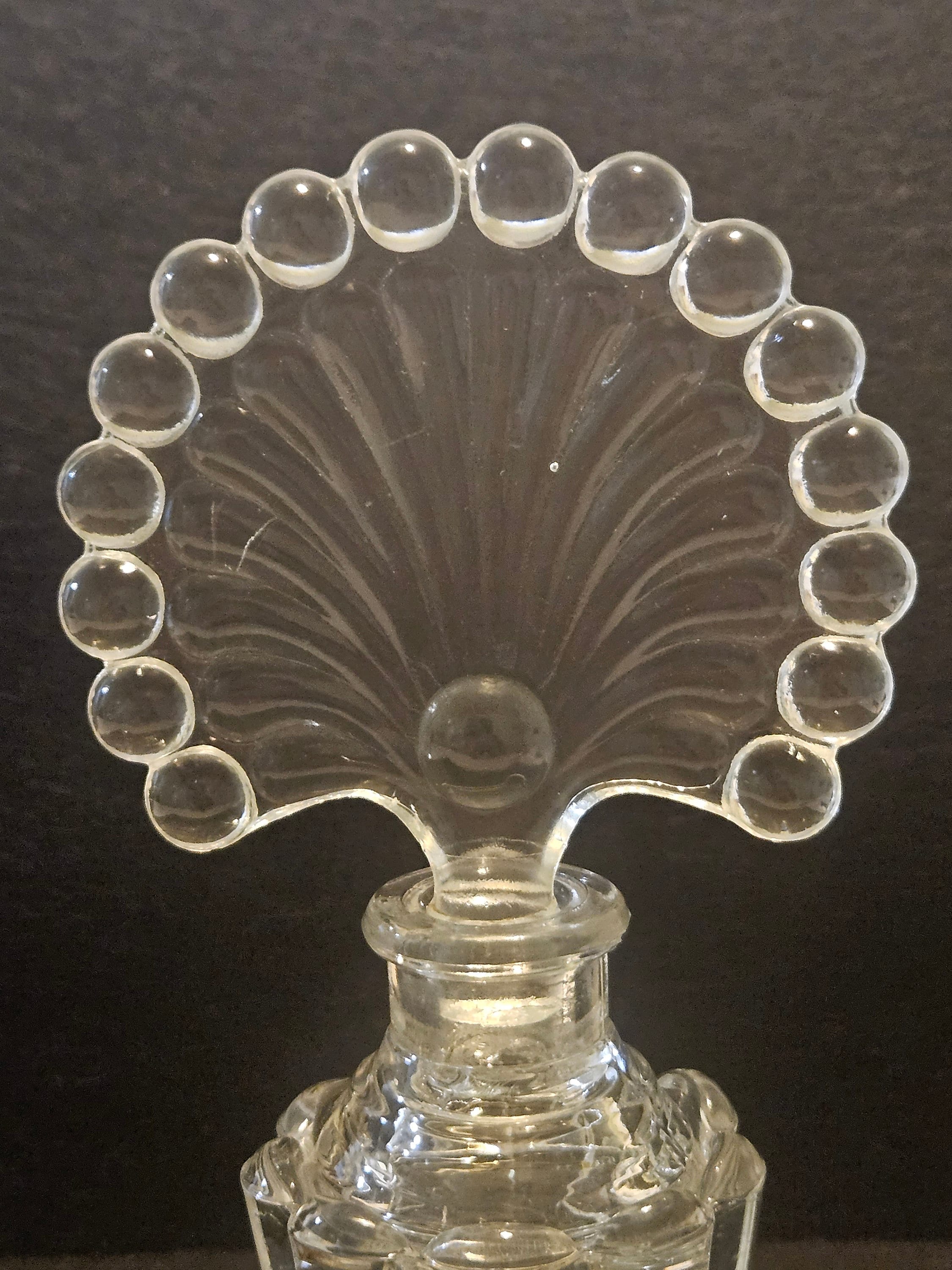 Vintage Fan Stopper Perfume Bottle - Etsy