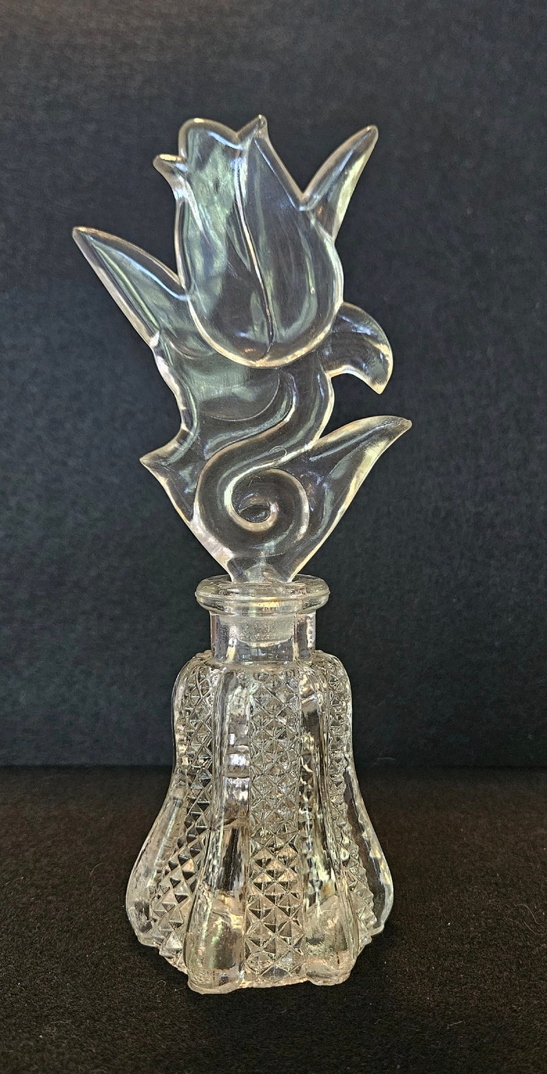 Flower Stopper Perfume Bottle - Etsy