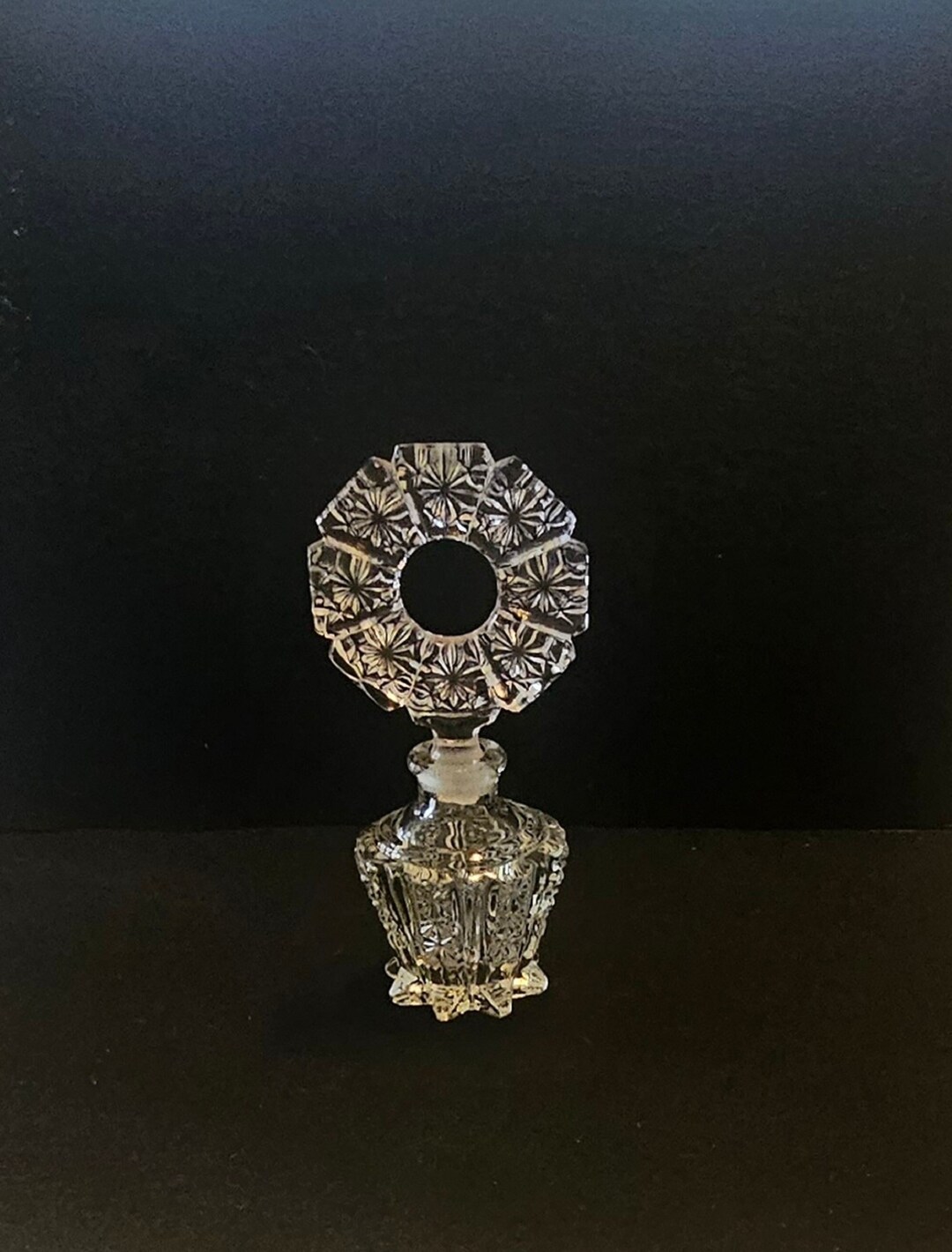Vintage Starburst Circular Perfume Bottle - Etsy