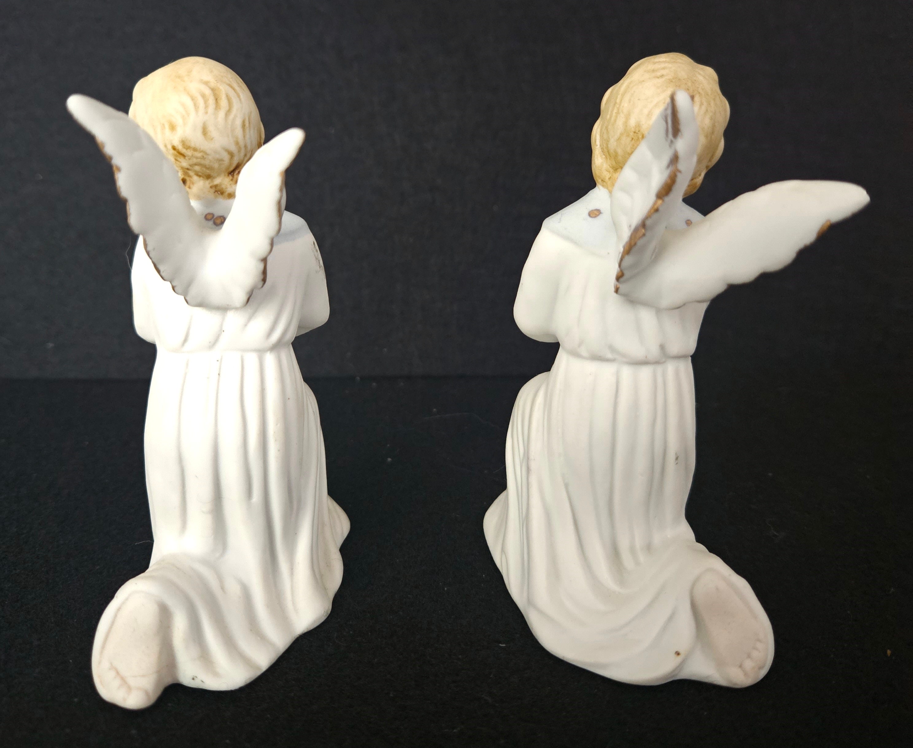 Set of Vintage Porcelain Angels - Etsy