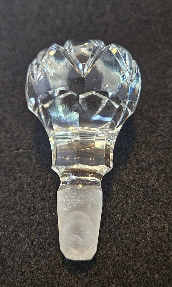 Cut Glass German Perfume Bottle - Gem
