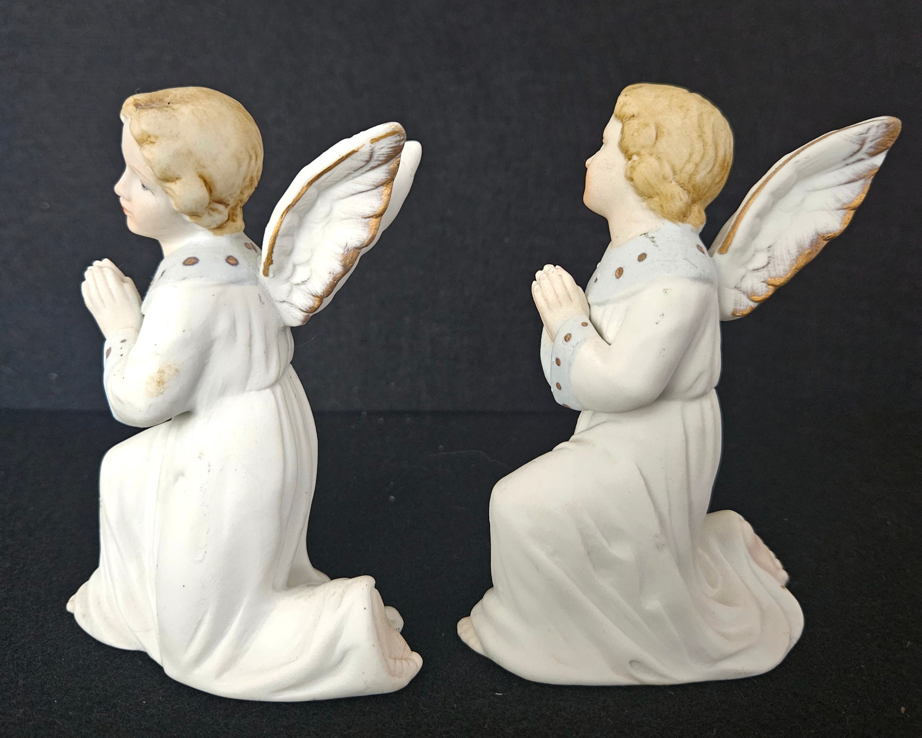 Set of Vintage Porcelain Angels - Etsy