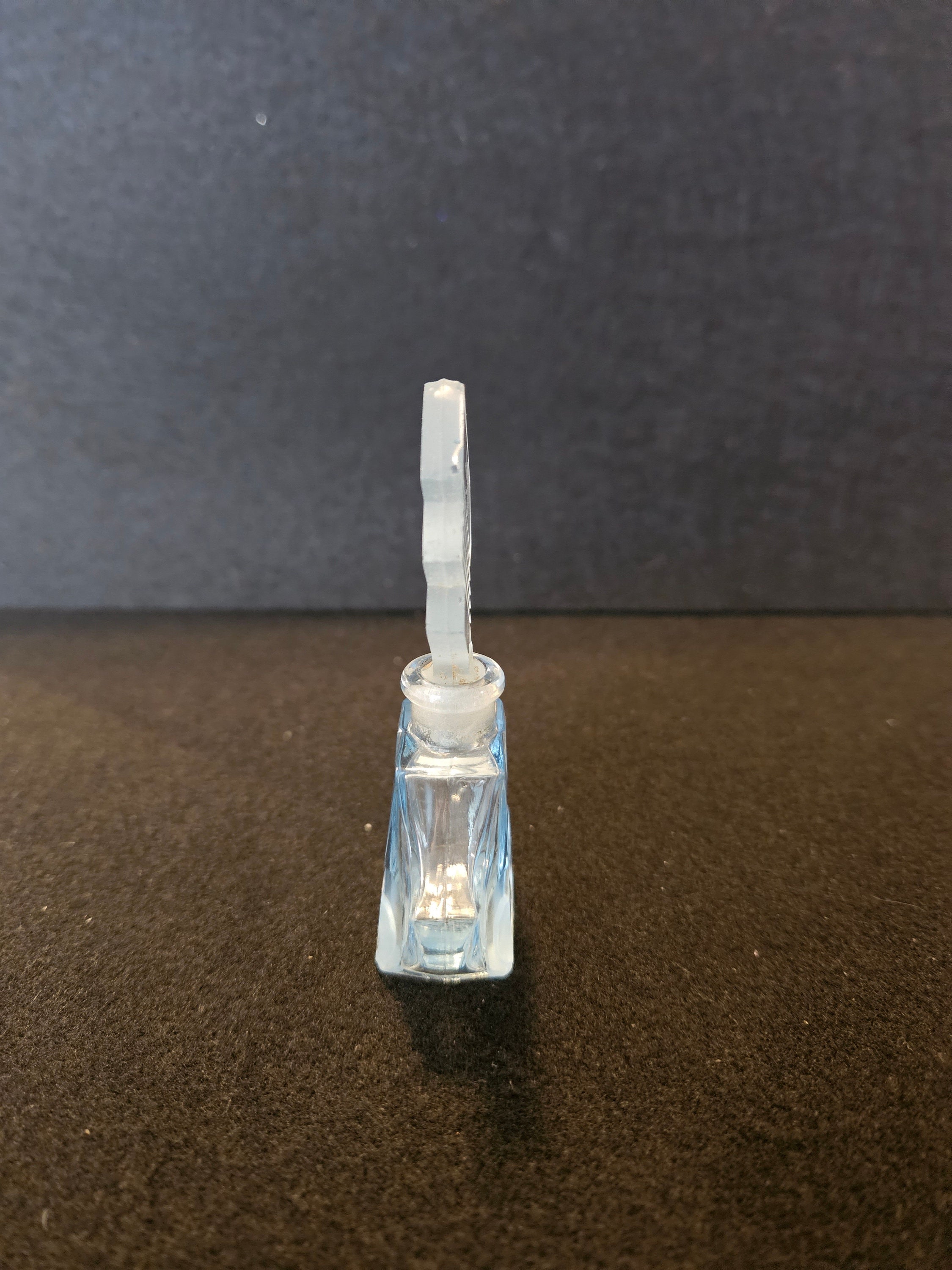 Light Blue Art Deco Perfume Bottle - Etsy