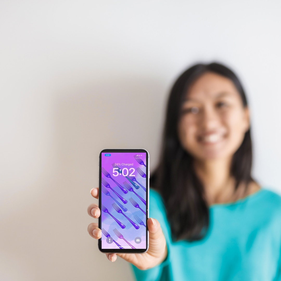 Flying Forks! L Digital Art L Phone Wallpaper L Modern Design L Pop Art ...