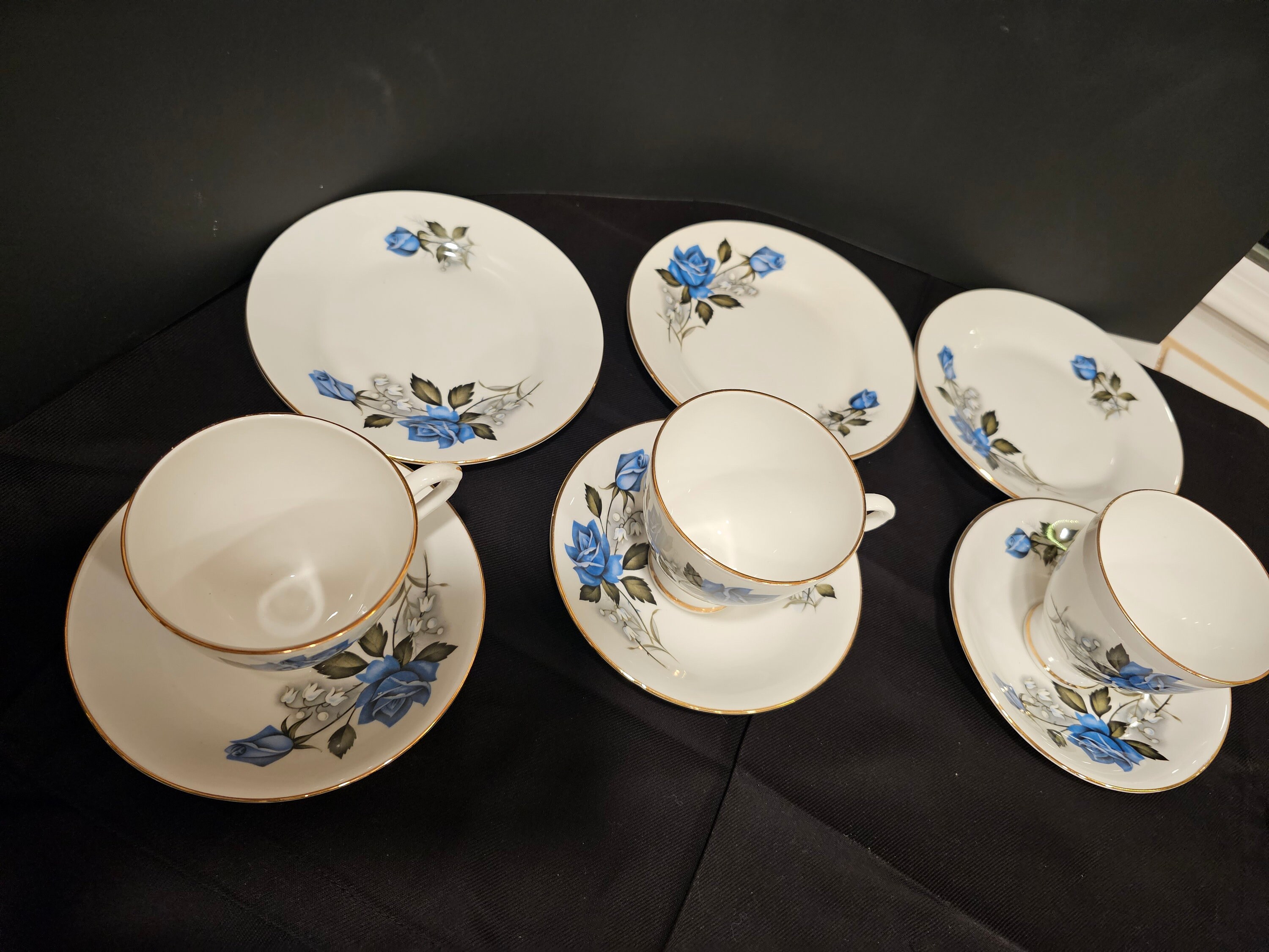 3 Vintage 1950's Clare Bone China Made in England Teacup Set - Etsy