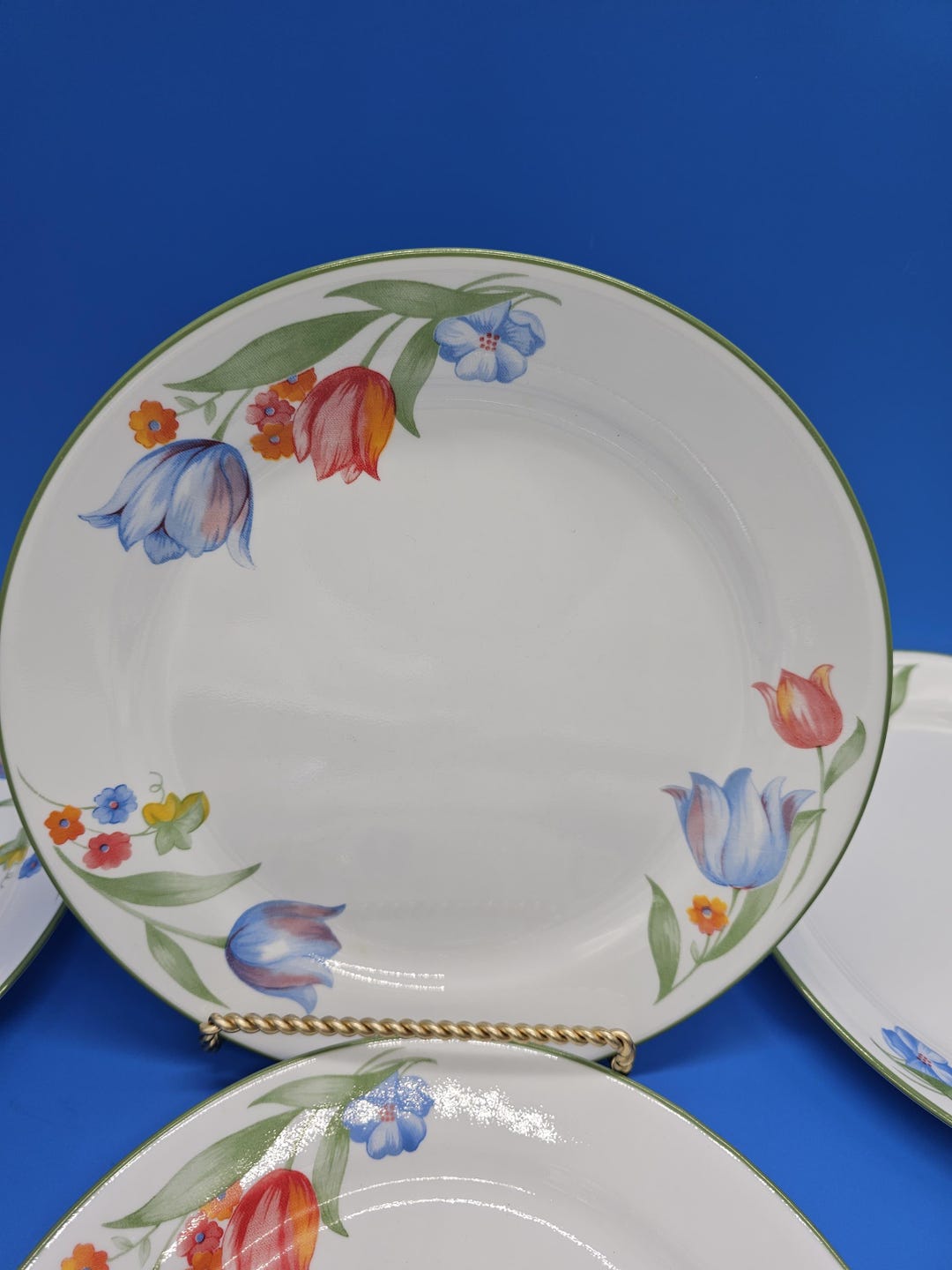 12 Vintage Corelle Fresh Cut Tulips Dinner Plates - Etsy