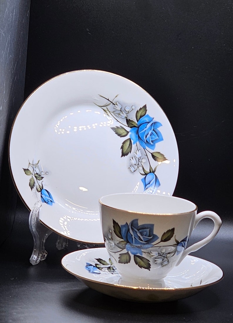 3 Vintage 1950's Clare Bone China Made in England Teacup Set - Etsy