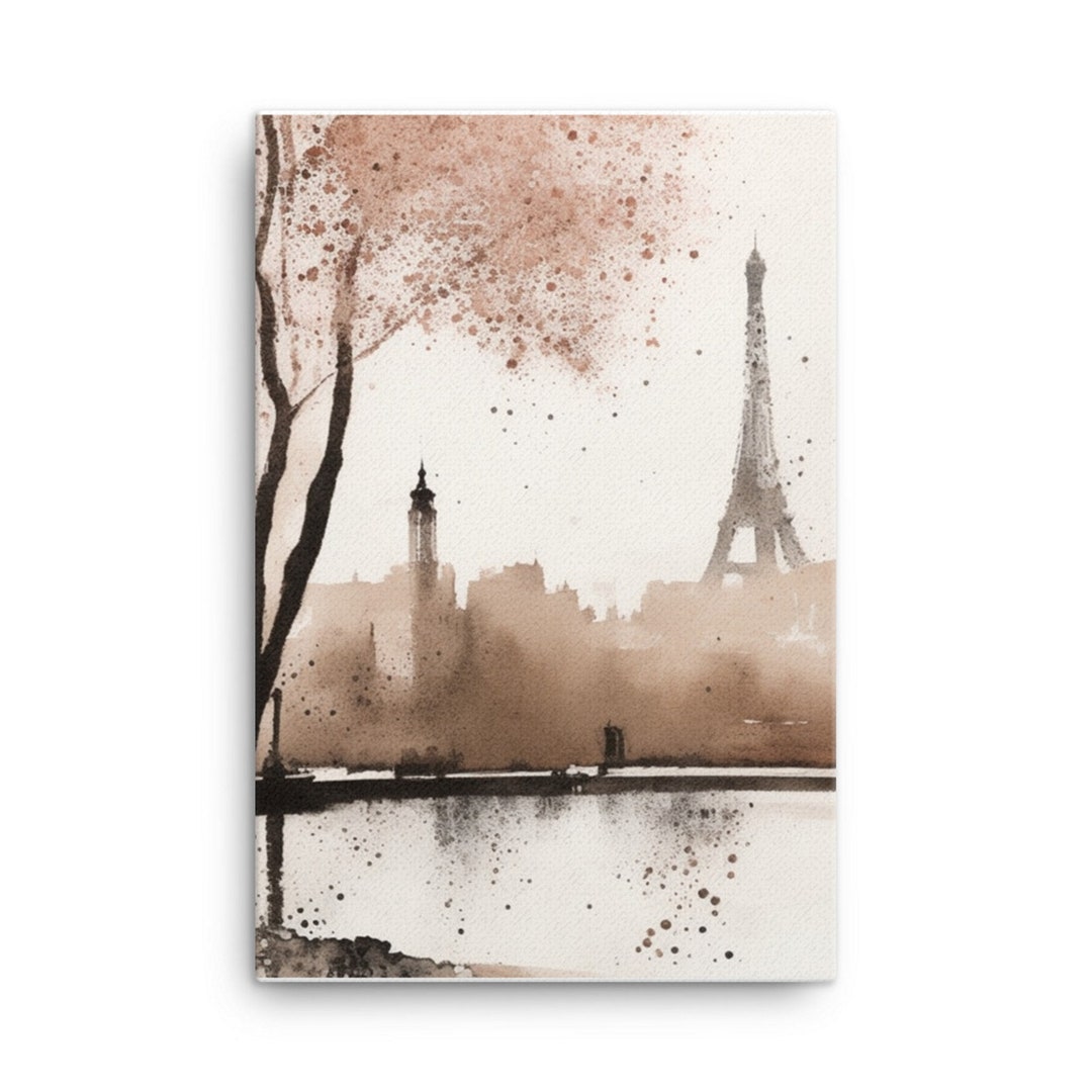 Romantic Mural Paris, Watercolor - Etsy