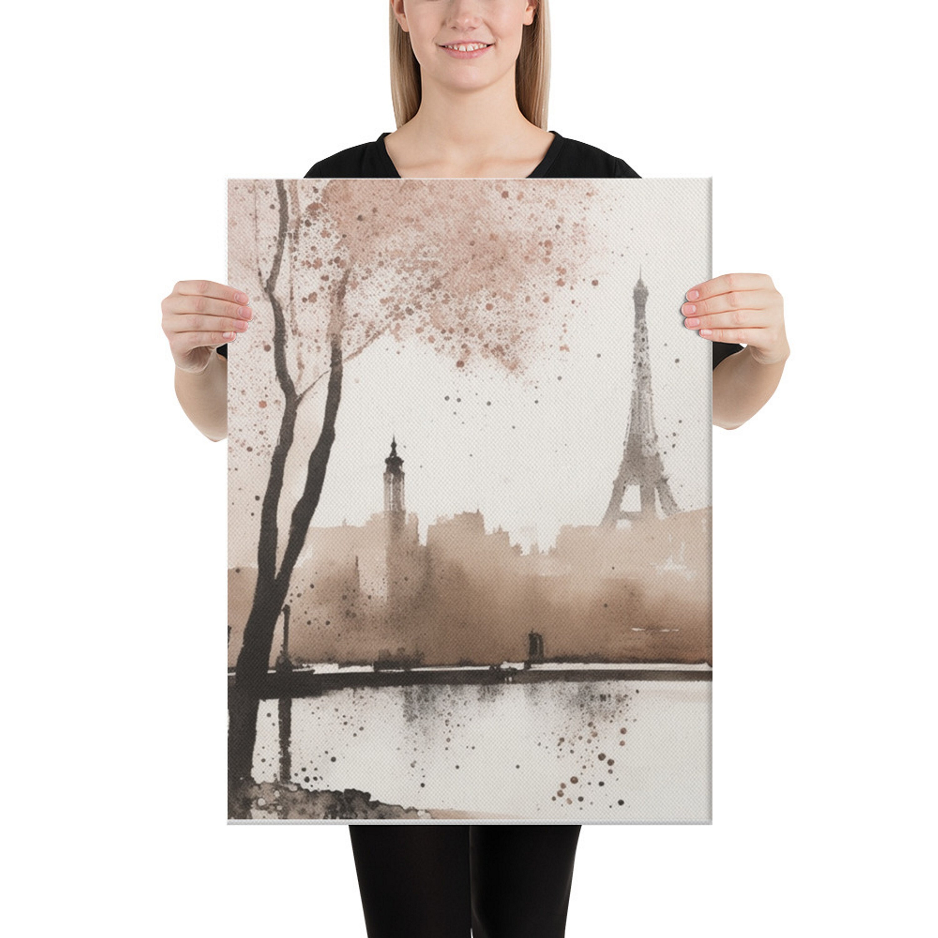 Romantic Mural Paris, Watercolor - Etsy