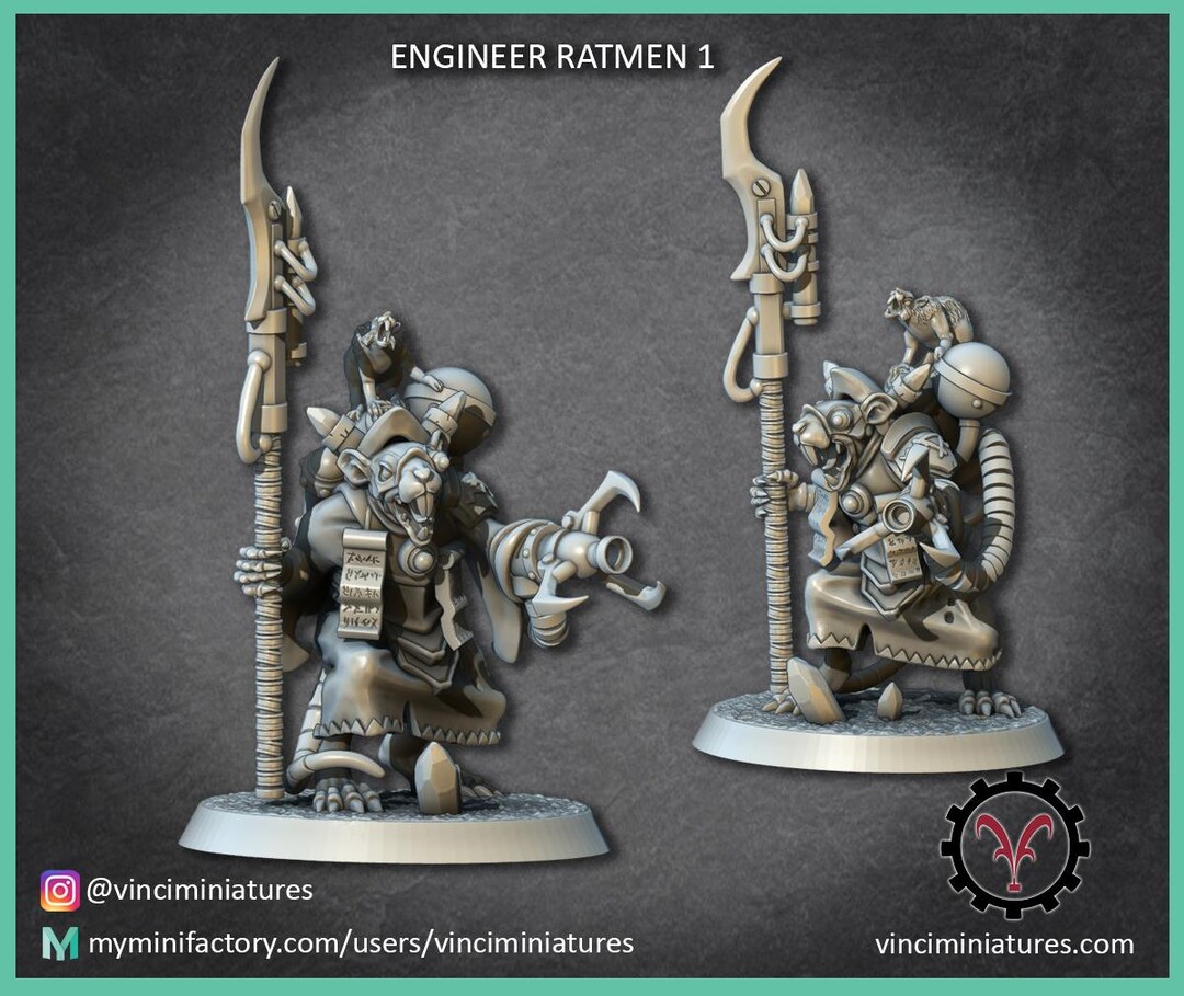Engineer Ratman 1 Vinici Miniatures 28/32mm - Etsy