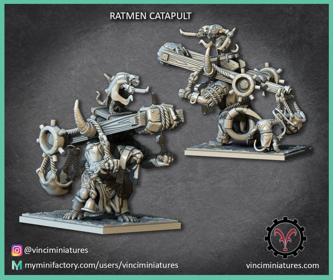Ogre Rat Catapult Vinici Miniatures 28/32mm - Etsy