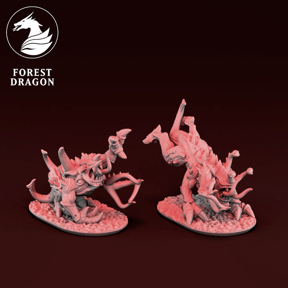 Despoilers Corrupted Beasts Forest Dragon 10mm - Etsy