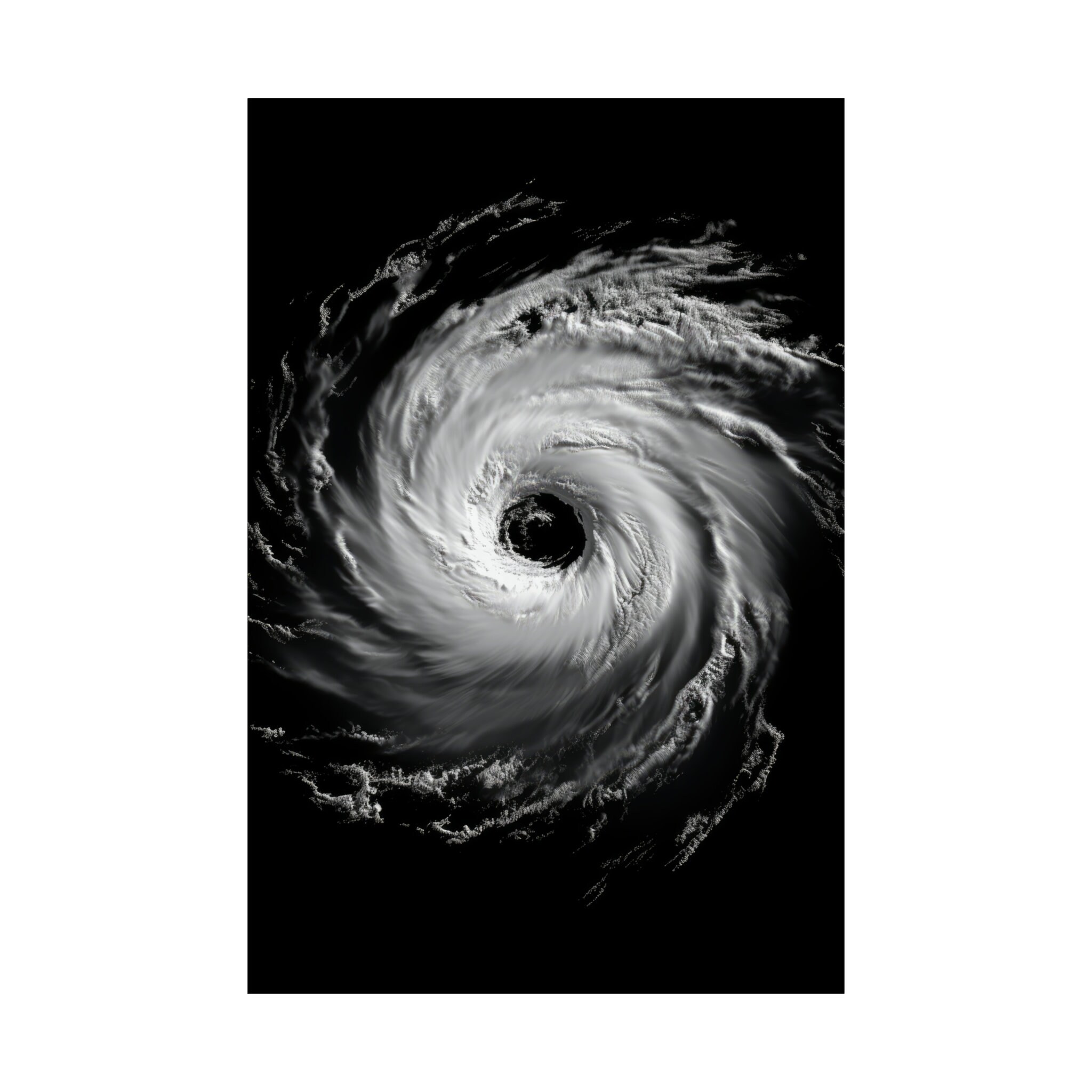 Black and White Hurricane Radar Wall Art Beach Home Decor - Etsy