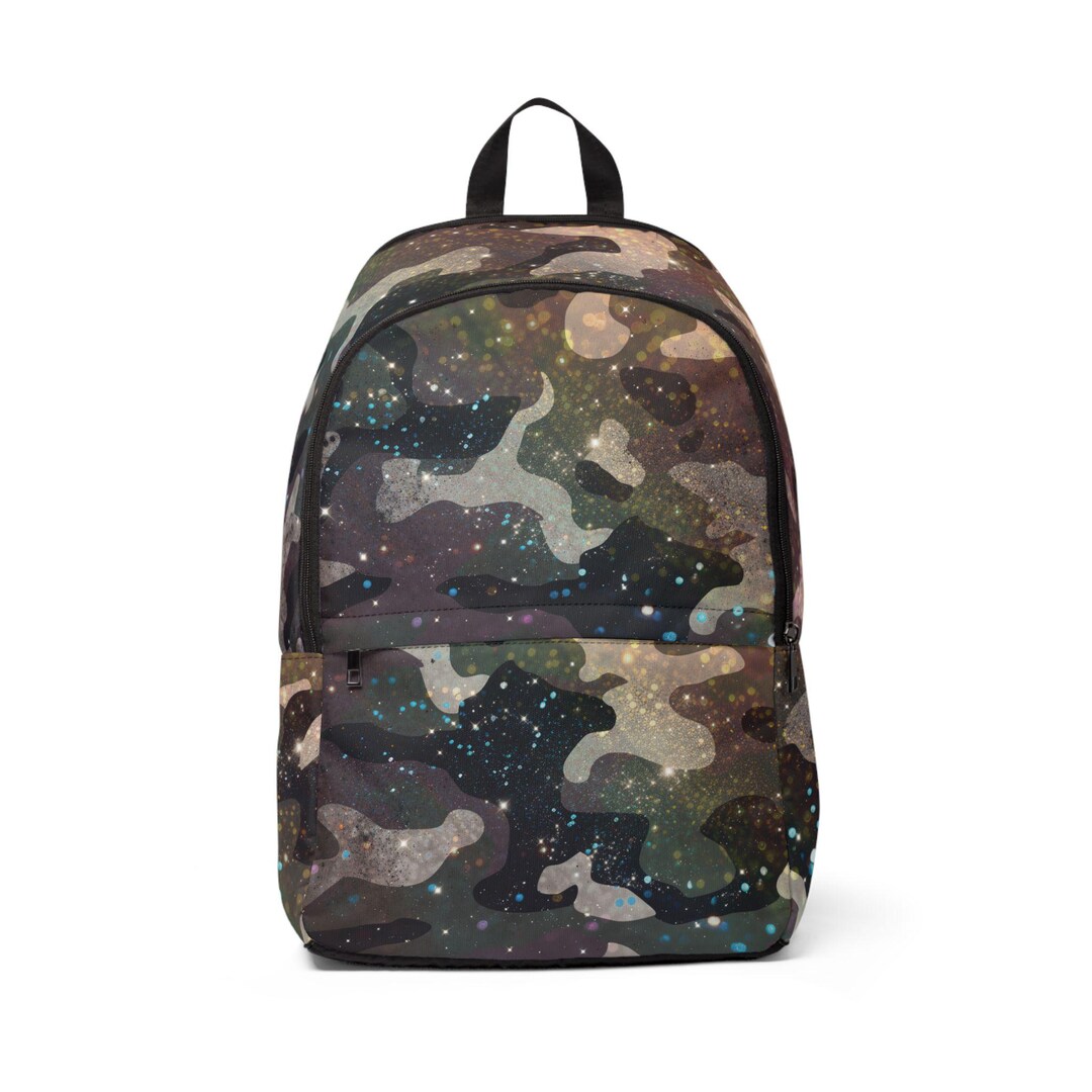 Bling Camouflage Backpack, Rucksack, School Bag, Travel Bag, Hiking ...