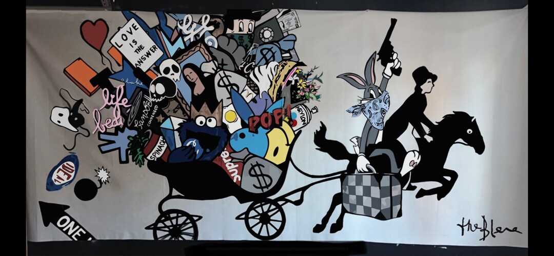 GALLERY ROBBERY Painting by Theblenq - Etsy