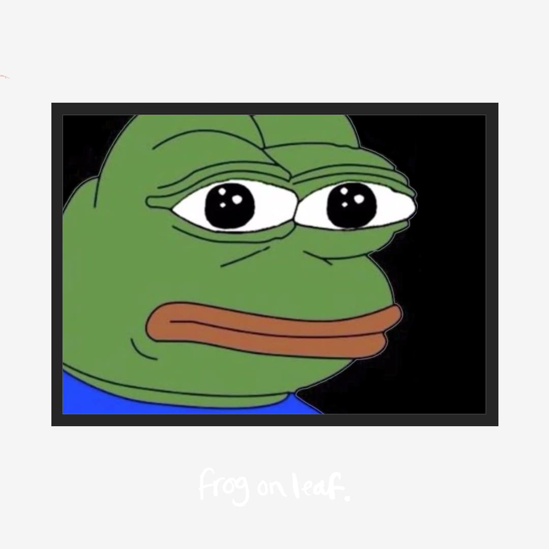 PEPE Meme Funny Wall Art Photo Poster Print A5 A4 - Etsy