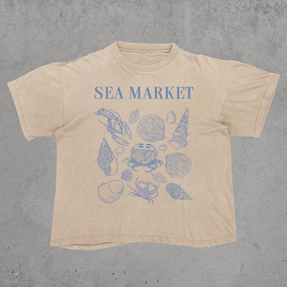 Vintage 90s Sea Creatures Tshirt, Retro Ocean Shirt, Sea Animals, Sea ...