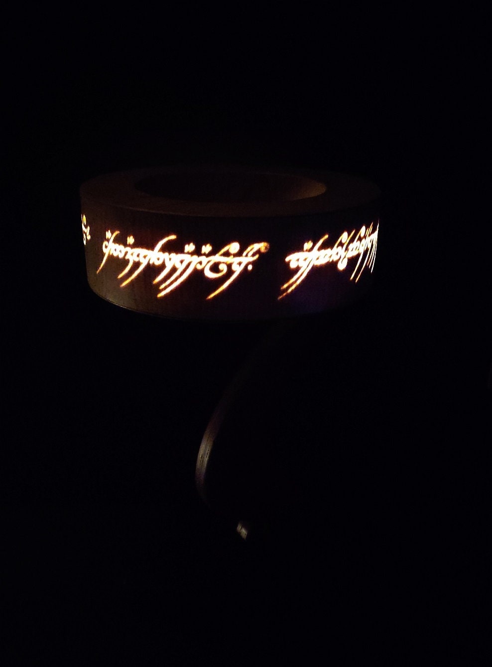The One Ring Lamp Wood - Lord of the Rings - Etsy