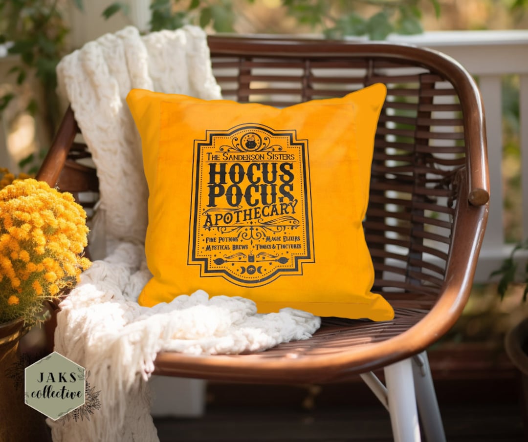 Hocus Pocus Apothecary, Pillow Outfit, Pillow Cover, Farmhouse Decor ...