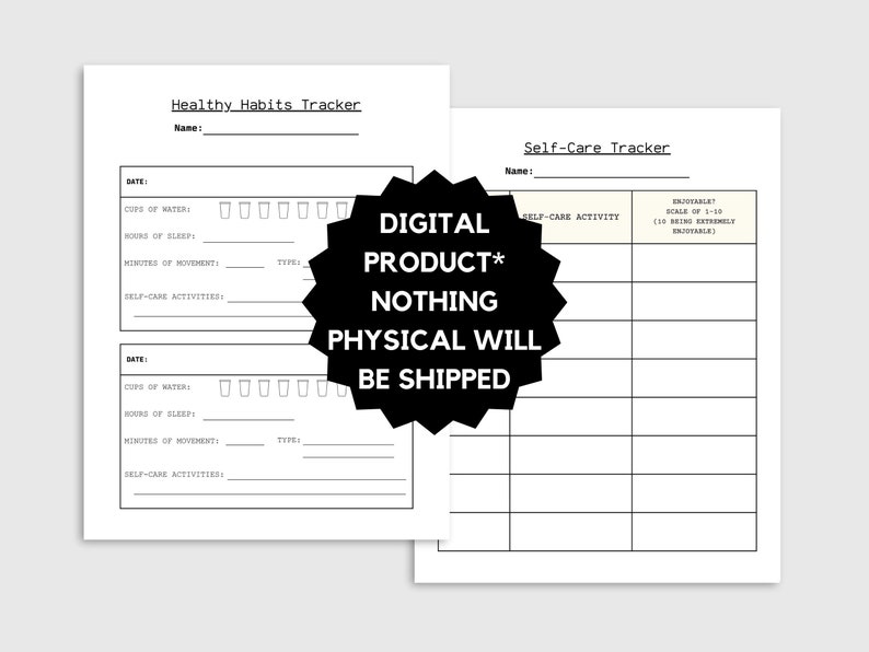 Counselling Tracking Sheets, Mood Thought Goal-setting Trackers - Etsy