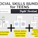 Social Skills Bundle for Teens, Role-playing, Discussion Questions ...