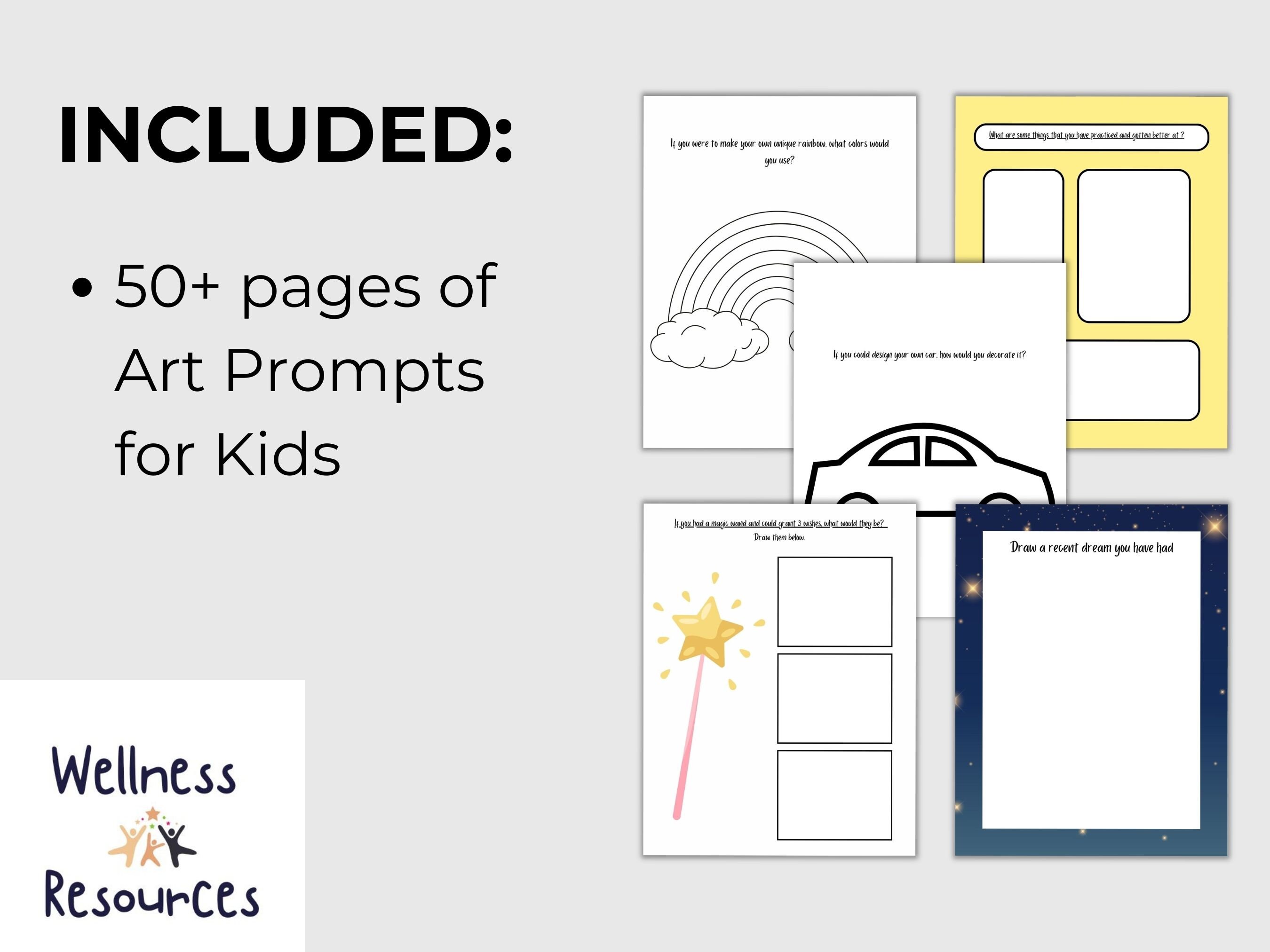 Art Therapy Journal, Kids Art Worksheets, Counselling Icebreaker - Etsy