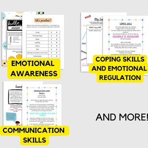 Workbook BUNDLE for Kids, Mental Health, Body Image, Emotional ...
