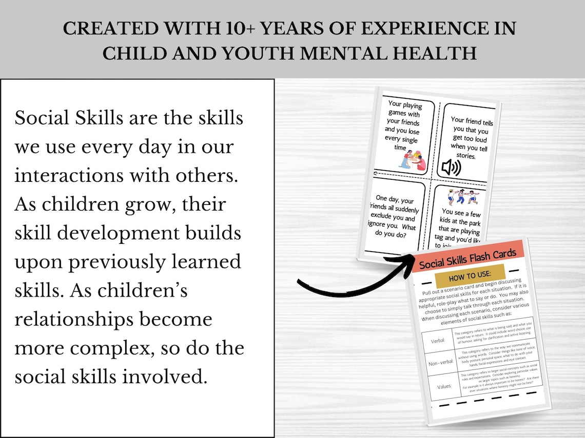 Social Skills Flashcards for Kids and Teens BUNDLE - Etsy