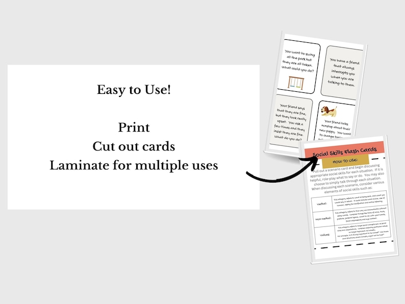 Role-playing Scenarios for Kids Interpersonal Skills - Etsy
