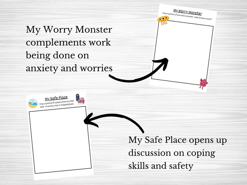Child Therapy Worksheet Templates Counselling Resources - Etsy