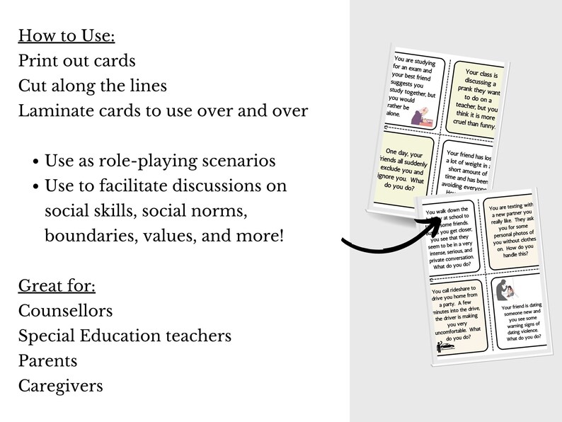 Social Skills Flashcards for Kids and Teens BUNDLE - Etsy