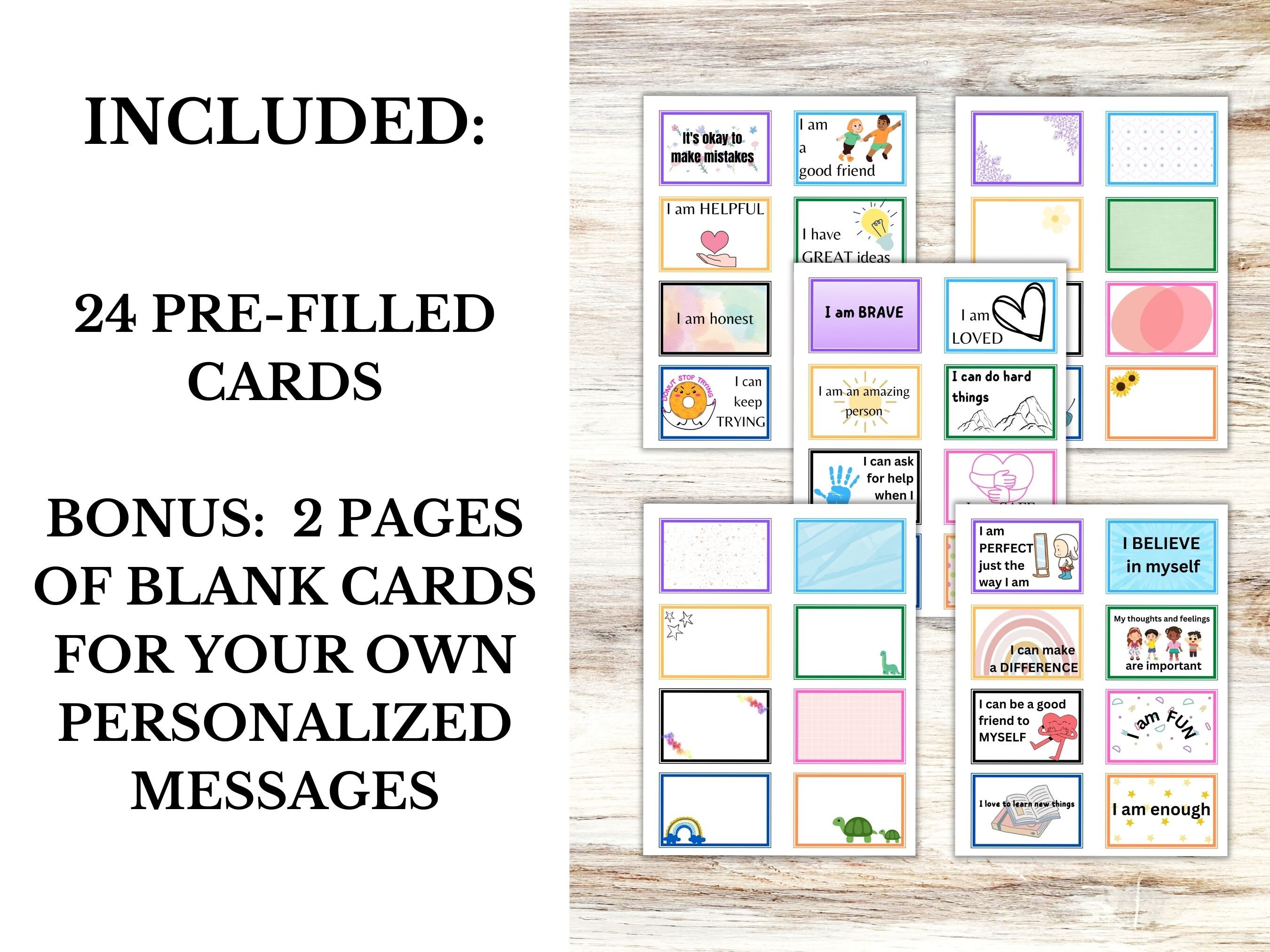 Affirmation Cards Lunchbox Notes for Kids - Etsy