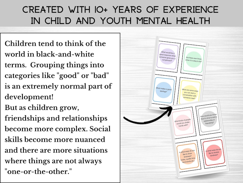 Social Skills Discussion Questions, Printable Flashcards for Kids and ...