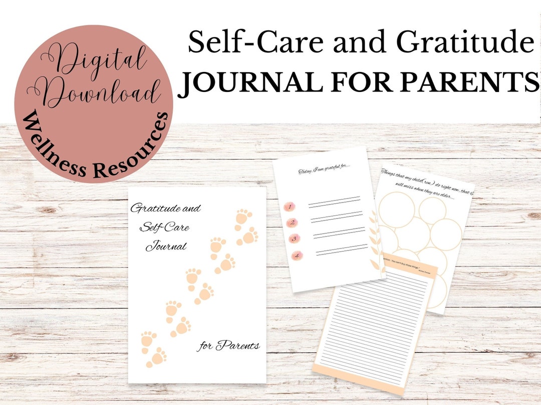 Gratitude and Self-care Journal for Parents - Etsy
