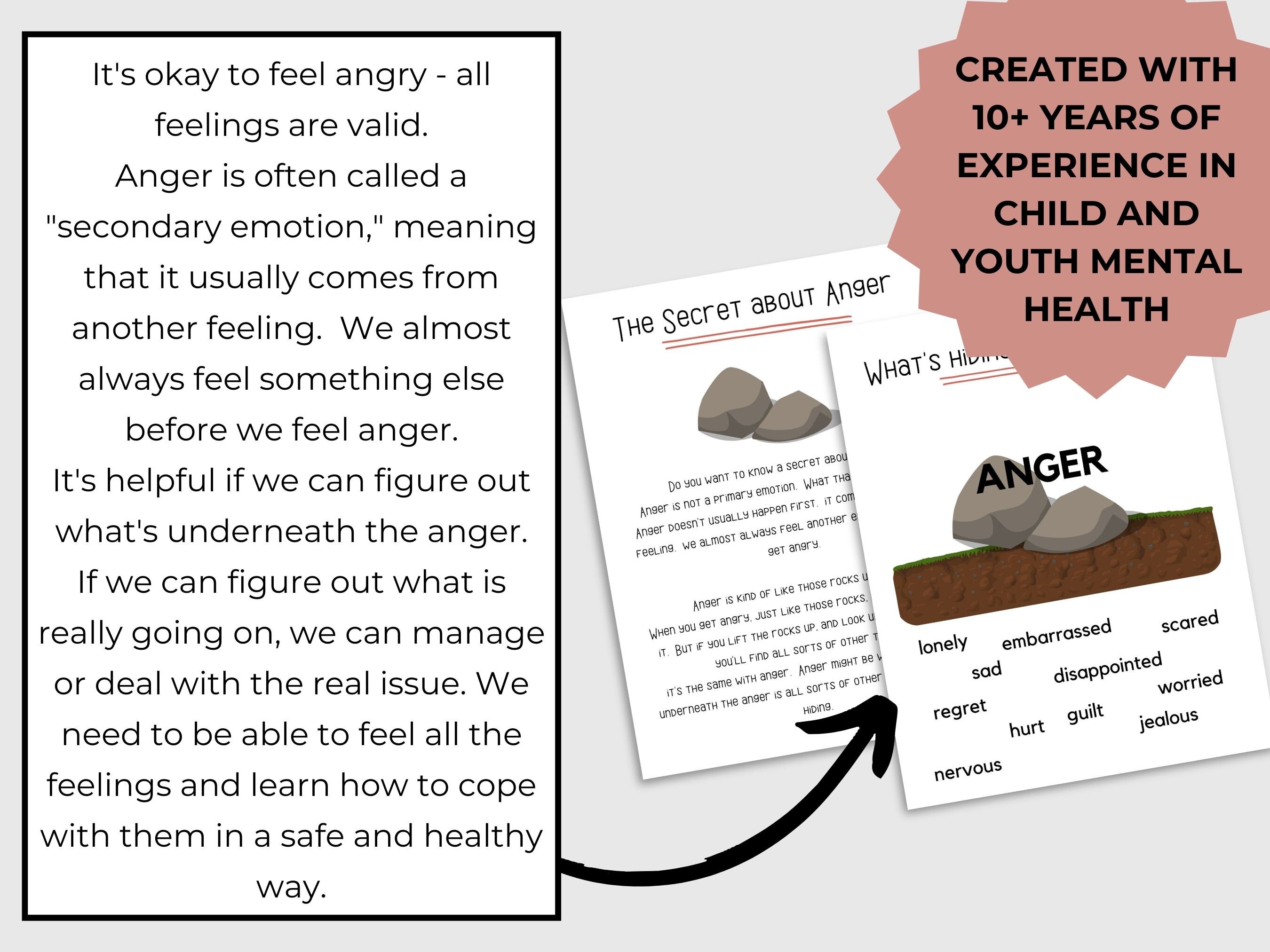 Anger Worksheets for Kids, Feelings Detective, Anger Coping Skills ...