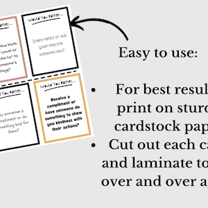 Social Skills Card Game Would You Rather - Etsy